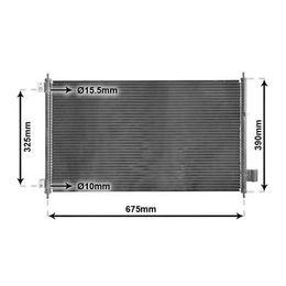 Van Wezel Kondensator, Klimaanlage 25005229 f&uuml;r HONDA
