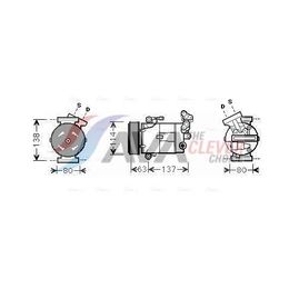 AVA QUALITY COOLING Kompressor, Klimaanlage rtak437 f&uuml;r RENAULT NISSAN