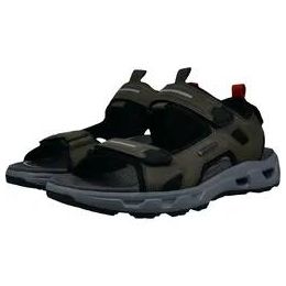 Sandale Salamander, Herren, Gr. 43, dunkelgr&uuml;n, Lederimitat, Schuhe Sandale, Trekkingsandale, Outdoorschuh, Sommerschuh mit Fu&szlig;bett