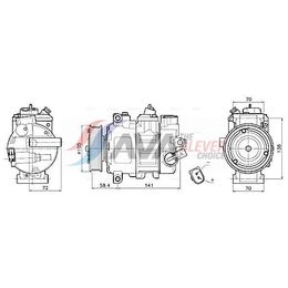 AVA QUALITY COOLING Kompressor, Klimaanlage vnak447 f&uuml;r VW
