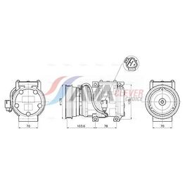 AVA QUALITY COOLING Kompressor, Klimaanlage toak798 f&uuml;r TOYOTA