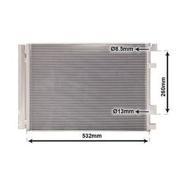 Van Wezel Kondensator, Klimaanlage 82005268 f&uuml;r HYUNDAI