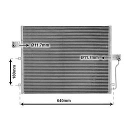 Van Wezel Kondensator, Klimaanlage 81005082 f&uuml;r SSANGYONG DAEWOO
