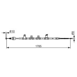 Bosch Seilzug, Feststellbremse 1987482922 f&uuml;r KIA