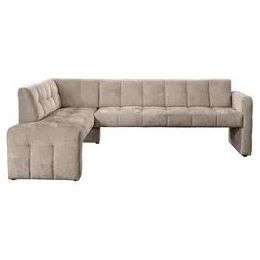 Essbank exxpo - SOFA FASHION "Barista, bequem und elegant, hohe Bodenfreiheit", beige, B:245cm H:83cm T:159cm, Sitzb&auml;nke, Essbank, Eckbank Barista bequem und elegant, hochwertige Detailverarbeitung