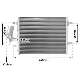 Van Wezel Kondensator, Klimaanlage 59005166 f&uuml;r Volvo