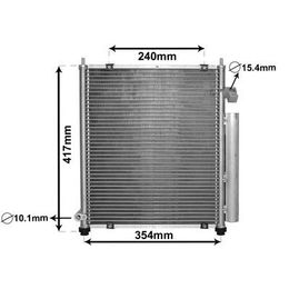 Van Wezel Kondensator, Klimaanlage 25005197 f&uuml;r HONDA