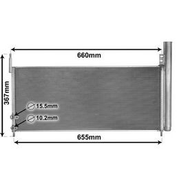 Van Wezel Kondensator, Klimaanlage 53005692 f&uuml;r TOYOTA