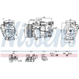 NISSENS Kompressor, Klimaanlage 891042 f&uuml;r Mercedes RENAULT