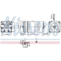 NISSENS Kompressor, Klimaanlage 891098 f&uuml;r JAGUAR