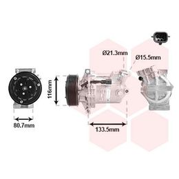 Van Wezel Kompressor, Klimaanlage 1501k700 f&uuml;r DACIA