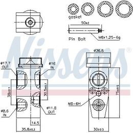 NISSENS Expansionsventil, Klimaanlage 999484 f&uuml;r FORD