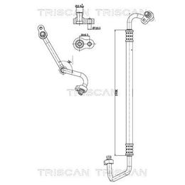 TRISCAN Hochdruck-/Niederdruckleitung, Klimaanlage 901043002 f&uuml;r KIA