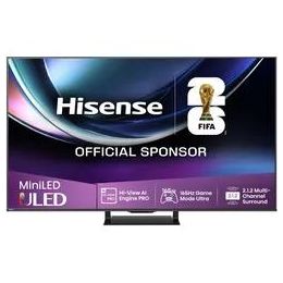 HISENSE QLED Mini LED-Fernseher "65U7Q PRO", Energieeffizienz: E (A-G), schwarz, 65 &prime;&prime;, Fernseher, 4K UHD MiniLED Smart TV