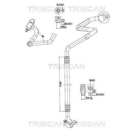 TRISCAN Hochdruck-/Niederdruckleitung, Klimaanlage 901028083 f&uuml;r FIAT PEUGEOT