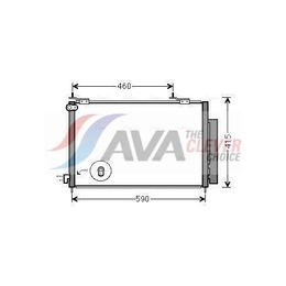 AVA QUALITY COOLING Kondensator, Klimaanlage hd5242d f&uuml;r HONDA