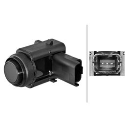 Hella Sensor, Einparkhilfe 6px358270531 hinten f&uuml;r Peugeot
