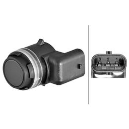 Hella Sensor, Einparkhilfe 6px358270431 hinten f&uuml;r VW Porsche Audi SEAT
