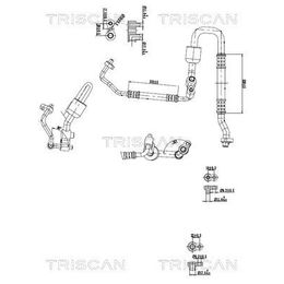 TRISCAN Hochdruck-/Niederdruckleitung, Klimaanlage 901024010 f&uuml;r OPEL