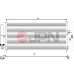 JPN Kondensator, Klimaanlage 60c9109JPN f&uuml;r NISSAN
