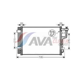 AVA QUALITY COOLING Kondensator, Klimaanlage hy5183d f&uuml;r KIA