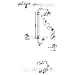 TRISCAN Hochdruck-/Niederdruckleitung, Klimaanlage 901016063 f&uuml;r FORD