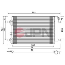 JPN Kondensator, Klimaanlage 60c9138JPN f&uuml;r Ford SEAT