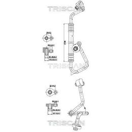 TRISCAN Hochdruck-/Niederdruckleitung, Klimaanlage 901016010 f&uuml;r FORD
