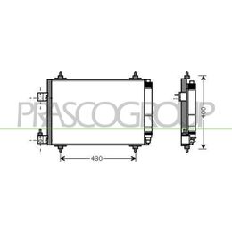 PRASCO Kondensator, Klimaanlage ci522c002 f&uuml;r Peugeot Citro&euml;n