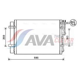 AVA QUALITY COOLING Kondensator, Klimaanlage ka5198d f&uuml;r KIA