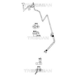 TRISCAN Hochdruck-/Niederdruckleitung, Klimaanlage 901014004 f&uuml;r NISSAN