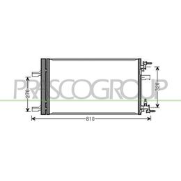 PRASCO Kondensator, Klimaanlage dw040c001 f&uuml;r Opel CHEVROLET Vaughall