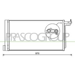 PRASCO Kondensator, Klimaanlage fd428c001 f&uuml;r Ford