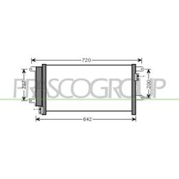 PRASCO Kondensator, Klimaanlage ft927c001 f&uuml;r Iveco Fiat
