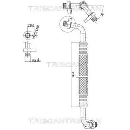 TRISCAN Hochdruck-/Niederdruckleitung, Klimaanlage 901028031 f&uuml;r DS
