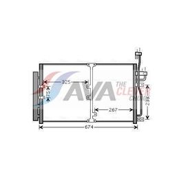 AVA CLEVER CHOICE Kondensator, Klimaanlage ol5425d f&uuml;r Vaughall Opel CHEVROLET
