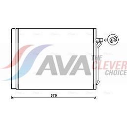 AVA QUALITY COOLING Kondensator, Klimaanlage bw5409d f&uuml;r ROLLS-ROYCE