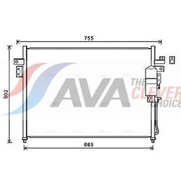 AVA QUALITY COOLING Kondensator, Klimaanlage dn5404d f&uuml;r NISSAN