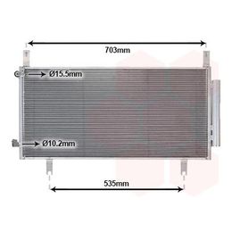 Van Wezel Kondensator, Klimaanlage 25015712 f&uuml;r HONDA