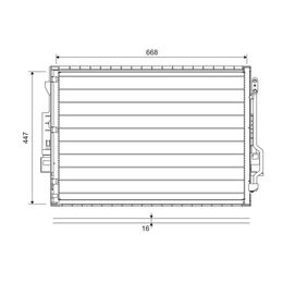Valeo Kondensator, Klimaanlage 822643 f&uuml;r Mercedes