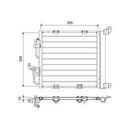 Valeo Kondensator, Klimaanlage 812747 f&uuml;r Opel Vaughall