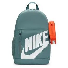 Rucksack Nike "Nike Elemental Big Kids' Backpack (20L)", mineral slate, orange, wei&szlig;, Rucks&auml;cke, Obermaterial: 100% Polyester, Rucksack, f&uuml;r Kinder, mit 20 Liter Volumen, mit gro&szlig;em Hauptfach