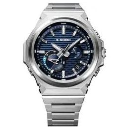 Smartwatch Casio G-SHOCK, edelstahlfarben, blau, edelstahlfarben, Smartwatches, Herren, Smartwatch, Armbanduhr, Herren, Bluetooth, Super Illuminator, Flight Log Memory
