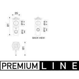 Mahle Expansionsventil, Klimaanlage ave210000p f&uuml;r AUDI