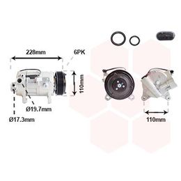 Van Wezel Kompressor, Klimaanlage 0601k716 f&uuml;r BMW