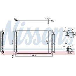 NISSENS Kondensator, Klimaanlage 940969 f&uuml;r LANCIA Fiat