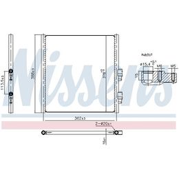 NISSENS Kondensator, Klimaanlage 941308 f&uuml;r Porsche Audi