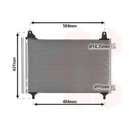 Van Wezel Kondensator, Klimaanlage 40015705 f&uuml;r Citro&euml;n