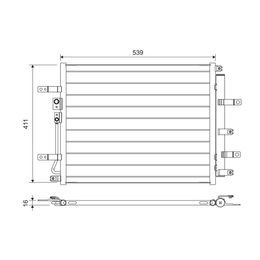 Valeo Kondensator, Klimaanlage 822700 f&uuml;r KIA