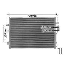 Van Wezel Kondensator, Klimaanlage 07005139 f&uuml;r Chrysler